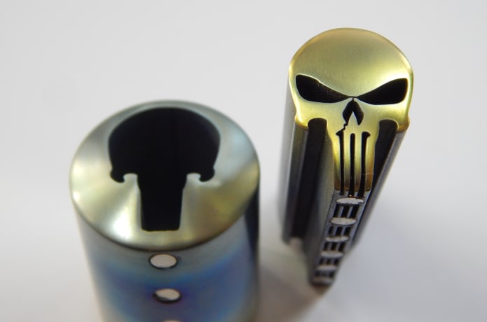 EDC Skull clicker, Titanium fidget toy | Indiegogo