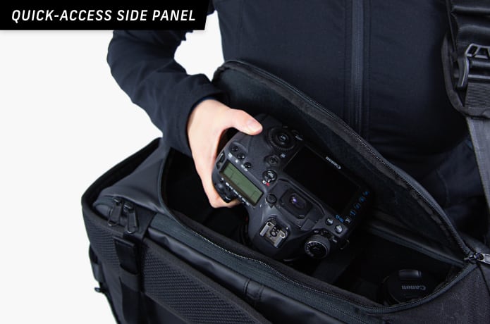The Top Shelf - Super-Fast, All-Access Camera Bag | Indiegogo