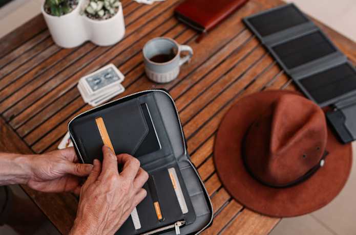 Travel Wallet with SOLAR PANELS and Power Bank | Indiegogo