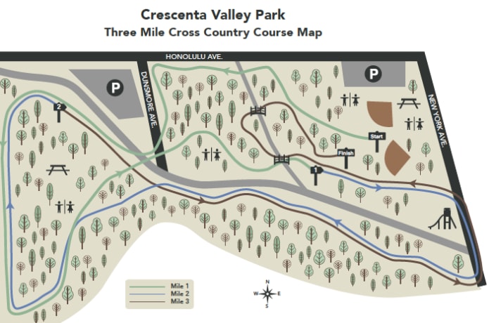 Crescenta Valley Park XC Course Map | Indiegogo