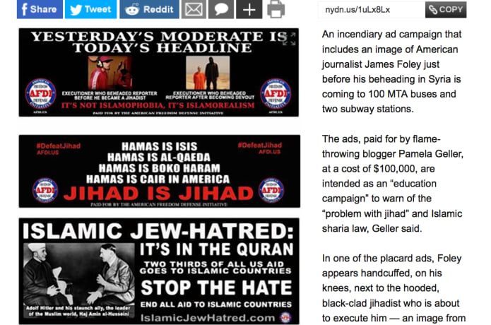AFDI Ad Campaign Tells Truth About Islam and Jihad | Indiegogo