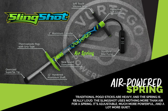 SlingShot : The Air-Powered EVERYONE Pogo Stick | Indiegogo