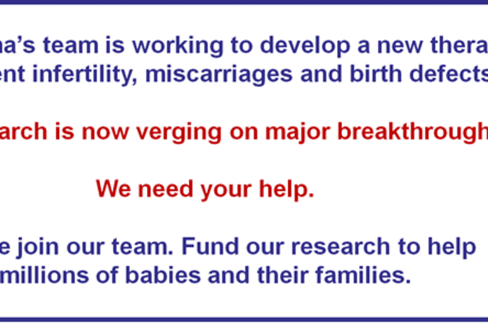 Develop Pregmama's therapy to prevent miscarriage, infertility & birth ...