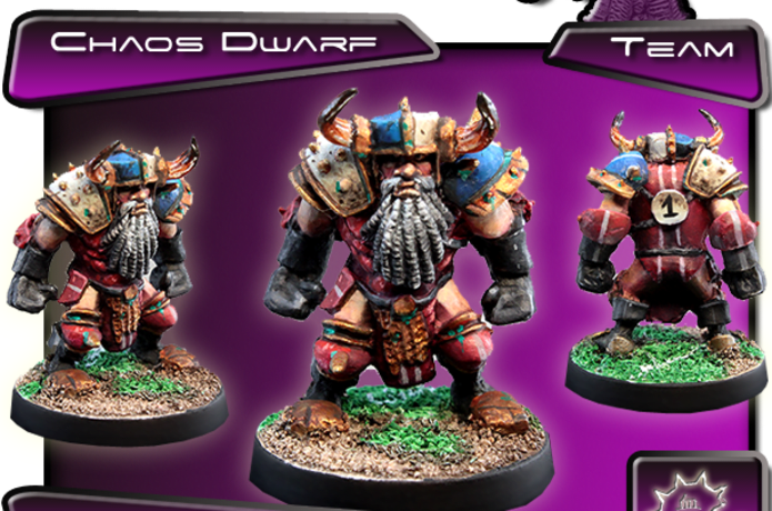 Meiko Miniatures' Chaos Dwarf Fantasy Football Team | Indiegogo
