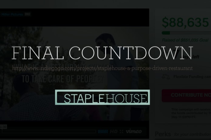 Staplehouse - A Purpose-Driven Restaurant | Indiegogo