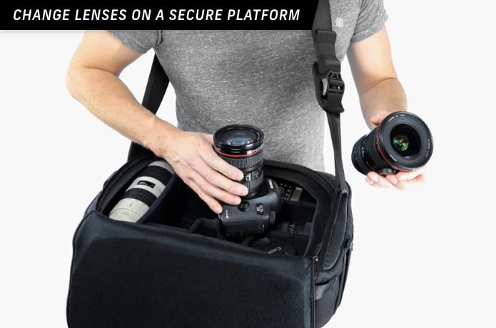 The Top Shelf - Super-Fast, All-Access Camera Bag | Indiegogo
