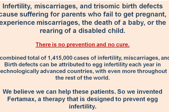 Develop Pregmama's therapy to prevent miscarriage, infertility & birth ...