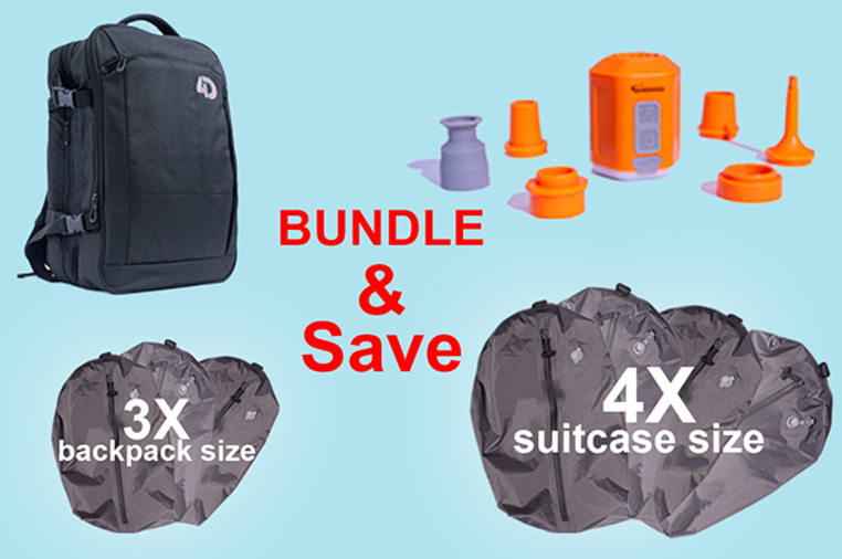 4D Pack: triple your backpack & suitcase capacity! | Indiegogo