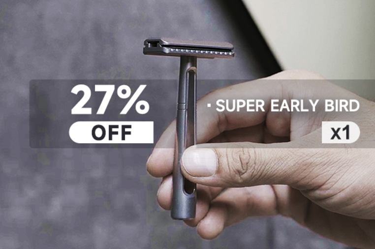 Titanium Collapsible Razor for On-the-Go Shaving | Indiegogo